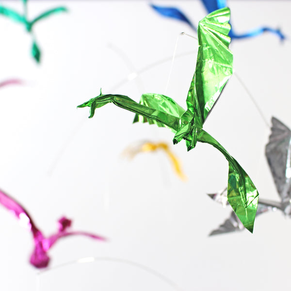 Foil Dragon Mobile – The Timeless Crane