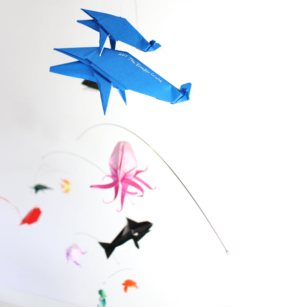 Ocean Themed Origami Paper Mobile – The Timeless Crane