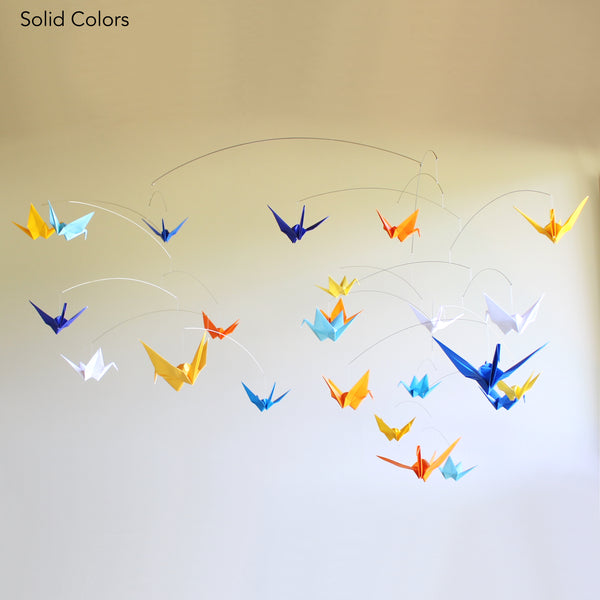 Giant Paper Crane Mobile in Solid Colors – The Timeless Crane