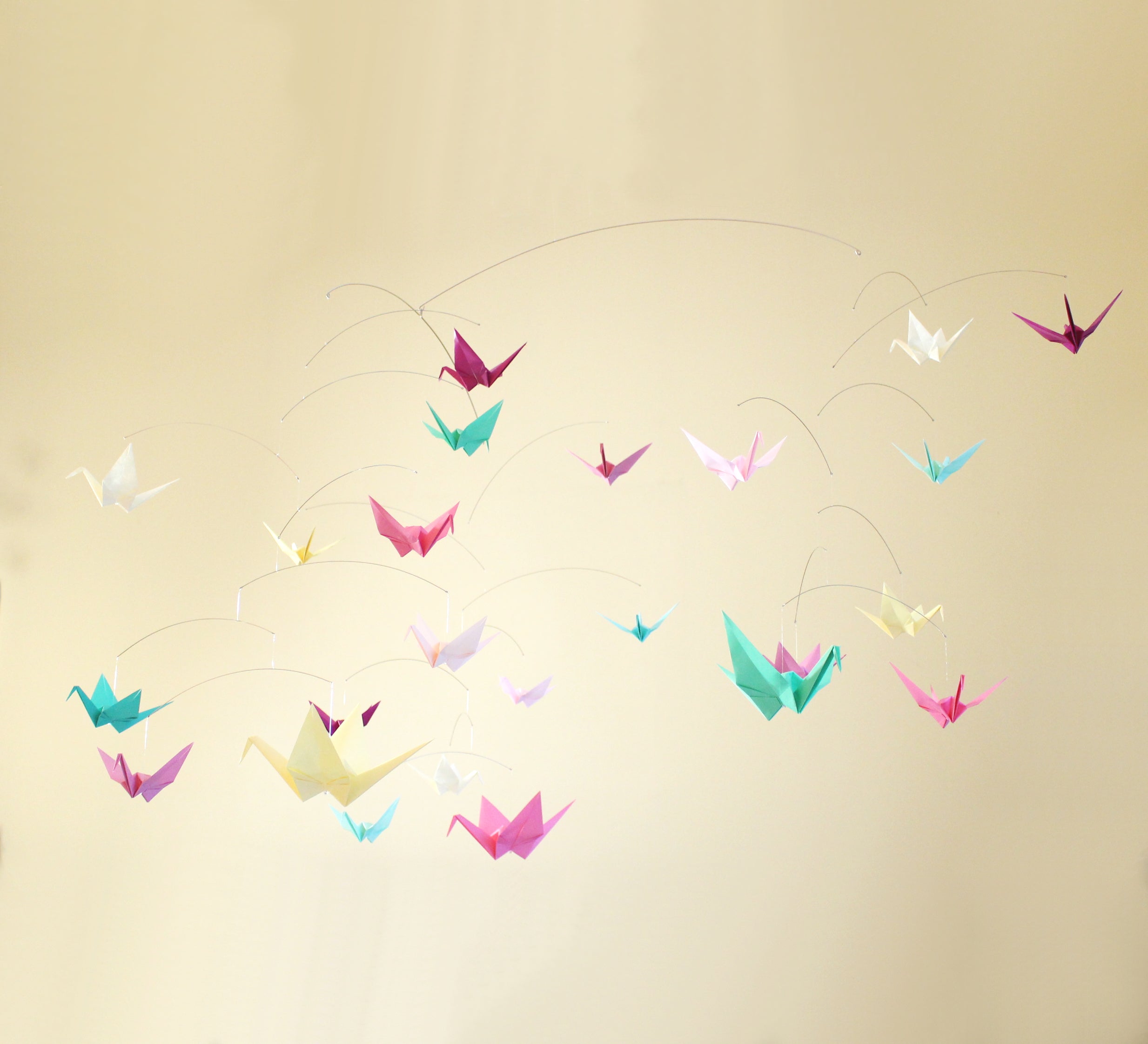 Giant Paper Crane Mobile in Solid Colors – The Timeless Crane